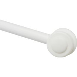 Gardinenstange Gardinia "Vitragestange Metall" Gr. 1, wei&szlig;, L:120cm &Oslash;:12mm, Kunststoff, Metall, Gardinenstangen, Serie Vitragestange Nevada &Oslash; 12 mm