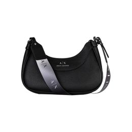 Umh&auml;ngetasche Armani Exchange "Umh&auml;ngetasche Wave Hobo S", Damen, schwarz, Polyurethan (PU), Taschen Umh&auml;ngetasche