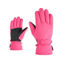 Skihandschuhe Ziener "KEVA-Z PR glove lady", Damen, Gr. 7.5, pop pink, Obermaterial: 100% Polyester; Innenseite: 100% Polyester; Futter: 100% Polyester; Wattierung: 100% Polyester, Handschuhe Skihandschuhe