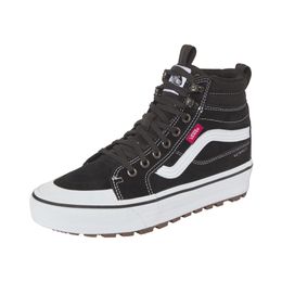 Sneaker Vans "MTE SK8-Hi Waterproof Insulated", Herren, Gr. 38, schwarz-wei&szlig; (schwarz, wei&szlig;), Leder, Synthetik, Textil, Schuhe Sneaker, wasserdichter, gef&uuml;tterter Sneakerboot