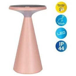 N&auml;ve N&Auml;VE LED Tischleuchte "Palu", rosa, 1, &Oslash; 11,5cm H: 20cm, 1 Stk., Leuchten, Solar-/Akkubetrieb, Touch, Dimmbar, Memory, USB-C-Ladekabel, warmwei&szlig;, LED Tischleuchte