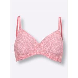 w&auml;schepur w&auml;schepur Damen Schalen-BH ohne B&uuml;gel mit nahtlos geformten Cups, flamingo-wei&szlig;, Gr&ouml;&szlig;e 90A