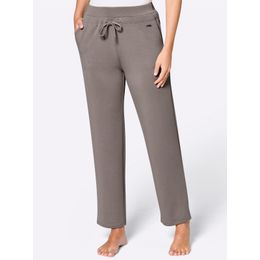 feel good Damen Dehnbund-Hose mit Tunnelzug unterhalb des Bunds, taupe, Gr&ouml;&szlig;e 18/19