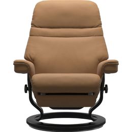 Relaxsessel stressless "Sunrise", braun (taupe paloma), B:88cm H:103cm T:78cm, Leder BATICK: BATICK ist ein leicht korrigiertes, durchgef&auml;rbtes und genarbtes M&ouml;belleder, bei dem die meisten Unebenheiten und Spuren in der Regel entfernt wurden.;Leder PALOMA: PALOMA ist ein durchgef&auml;rbtes Semianilin-M&ouml;belleder mit nat&uuml;rlicher Narbung.;ROHLEDER Stoff Q2 FARON: Ein fester zuverl&auml;ssiger Boucl&eacute; mit eine
