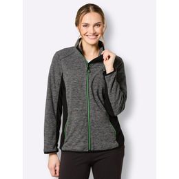 Catamaran Sports Damen Fleecejacke mit Antipilling-Ausr&uuml;stung, graphit-meliert, Gr&ouml;&szlig;e 36/38