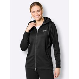 Catamaran Sports Damen Funktionsjacke mit Mesh-Besatz, schwarz, Gr&ouml;&szlig;e 36/38