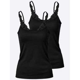 Haasis Bodywear Unterhemd Damen Gr&ouml;&szlig;e XXL schwarz