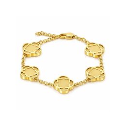 Eternal Bracelet 'Raw Clover' male Gold size 17 - 20 cm