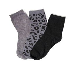 Deeluxe Socks 'Anina' female Grey, Black size One Size