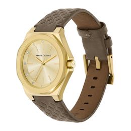 Armani Exchange Analog Watch female Gold size One Size