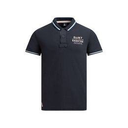 Gaastra Poloshirt aus Pikee mit Back Artwork Herren Gr&ouml;&szlig;e XL blau