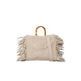 Secret Pon Pon Handtasche 'Jacqueline' Damen Gr&ouml;&szlig;e One Size beige