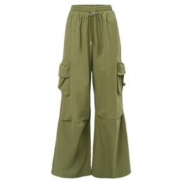 Influencer Cargohose Damen Gr&ouml;&szlig;e 38 gr&uuml;n