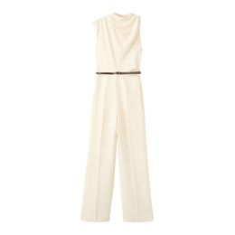 Mango Jumpsuit 'Madison' Damen Gr&ouml;&szlig;e XL ecru