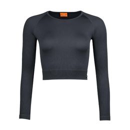 Nur Die Crop-Top in Tipp-Optik ' Nur Die x KILIAN KERNER ' Damen Gr&ouml;&szlig;e M blau