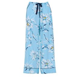 Cyberjammies Pyjamahose 'Madelyn' Damen Gr&ouml;&szlig;e 7XL hellblau / dunkelblau / gelb / wei&szlig; Winterkleid