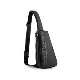 CAMP DAVID Sling Bag mit Folienprint Herren Gr&ouml;&szlig;e One Size schwarz