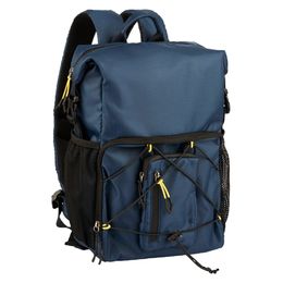Camel Active Shores Rolltop Rucksack mit gepolsterten Schulterriemen Herren Gr&ouml;&szlig;e L blau