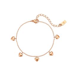 Hey Happiness Armband 'Heart Parade' Damen Gr&ouml;&szlig;e 20 cm gold