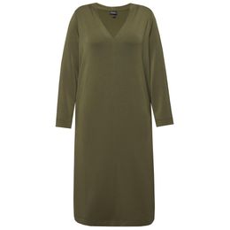 Ulla Popken Kleid Damen Gr&ouml;&szlig;e 50/52 gr&uuml;n Winterkleid
