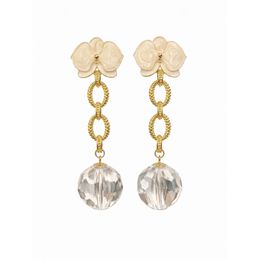 Elena Athanasiadou Ohrringe 'Earrings Orchid Crystal Drop' Damen Gr&ouml;&szlig;e 11.5 cm x 18 cm x 2cm perlwei&szlig;