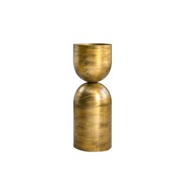 Invicta Interior Invicta SANDGLASS Bodenvase XL Eisen Schwarz 70 cm, &Oslash; 26 cm, Messing skandinavische Deko Online Shop