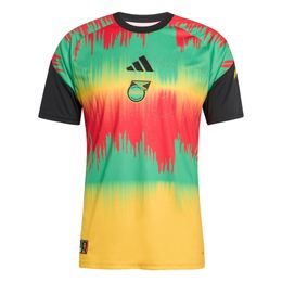 adidas Performance Trikot 'Jamaik 26 x Bob Marley' Herren Gr&ouml;&szlig;e L goldgelb / limette / feuerrot / schwarz