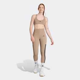 adidas Performance Sporthose 'Optime' Damen Gr&ouml;&szlig;e XS/S braun / schwarz