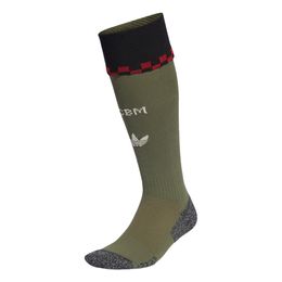 adidas Performance Sportsocken 'FC Bayern M&uuml;nchen 25/26' Damen Gr&ouml;&szlig;e 46/48 khaki / rot / schwarz / wei&szlig;