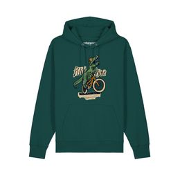 Watapparel Sweatshirt 'T-Rex Fahrrad' male Green size XL