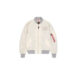 Alpha Industries &Uuml;bergangsjacke 'MA-1 TTC' Herren Gr&ouml;&szlig;e XL dunkelgrau / rot / offwhite