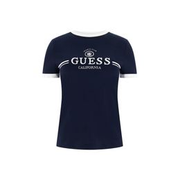 Guess T-Shirt Damen Gr&ouml;&szlig;e M dunkelblau / wei&szlig;