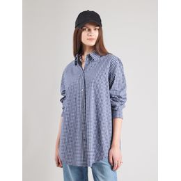 WEEKDAY Bluse Damen Gr&ouml;&szlig;e XL blau / dunkelblau / wei&szlig;