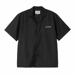 Carhartt Work In Progress Carhartt Wip Button Up Shirt 'Delray' male Black size XXL