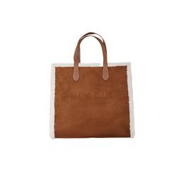 Marc Ellis Handtasche 'Buby Suede' Damen Gr&ouml;&szlig;e One Size ecru / cognac