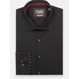 7camicie Businesshemd 'Firenze Sport Poplin Stretch Man Shirt White' Herren Gr&ouml;&szlig;e 41 schwarz