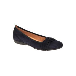 Gabor Ballerina 'Gabor Ballerina blau atlantik Velour 04.165.16' Damen Gr&ouml;&szlig;e 38.5 blau