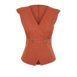 Trendyol Bluse Damen Gr&ouml;&szlig;e XL rostrot