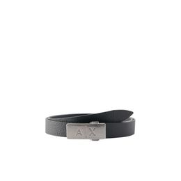 Armani Exchange G&uuml;rtel Herren Gr&ouml;&szlig;e 95 schwarz / silber