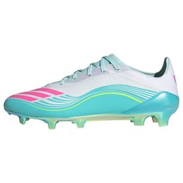 adidas Performance Fu&szlig;ballschuh 'F50 Messi Elite' Herren Gr&ouml;&szlig;e 38.5/39 aqua / neongr&uuml;n / pink / eierschale