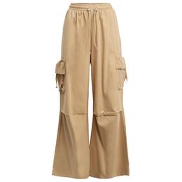 Influencer Cargo Pants 'Drawstring' female Brown size XL