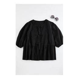 Trendyol Curve Bluse Damen Gr&ouml;&szlig;e L schwarz