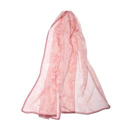 Maytree Schal 'Seidenchiffon zarte Blumen70 x 180 cm' Damen Gr&ouml;&szlig;e One Size ros&eacute;