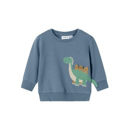 name it Sweatshirt 'NBMDALVIN' Gr&ouml;&szlig;e 80 rauchblau / braun / grau / gr&uuml;n