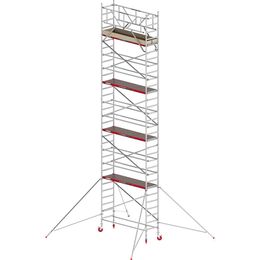 Altrex Fahrger&uuml;st RS TOWER 41 schmal, Holzplattform, L&auml;nge 1,85 m, Arbeitsh&ouml;he 10,20 m
