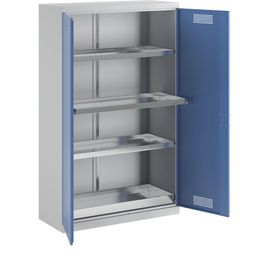 eurokraft pro Umweltschrank, 4 ausziehbare Wannenb&ouml;den, Breite 1200 mm
