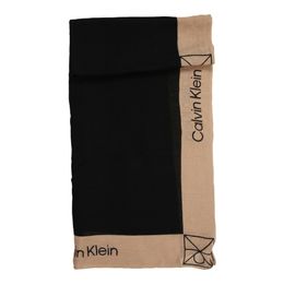 Calvin Klein Strandtuch Damen Gr&ouml;&szlig;e One Size hellbraun / schwarz
