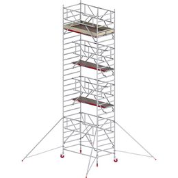 Altrex Fahrger&uuml;st RS TOWER 42 breit mit Safe-Quick&reg;, Holzplattform, L&auml;nge 1,85 m, Arbeitsh&ouml;he 9,20 m