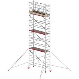 Altrex Fahrger&uuml;st RS TOWER 41 schmal, Holzplattform, L&auml;nge 1,85 m, Arbeitsh&ouml;he 8,20 m