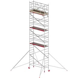 Altrex Fahrger&uuml;st RS TOWER 41 schmal, Holzplattform, L&auml;nge 1,85 m, Arbeitsh&ouml;he 9,20 m
